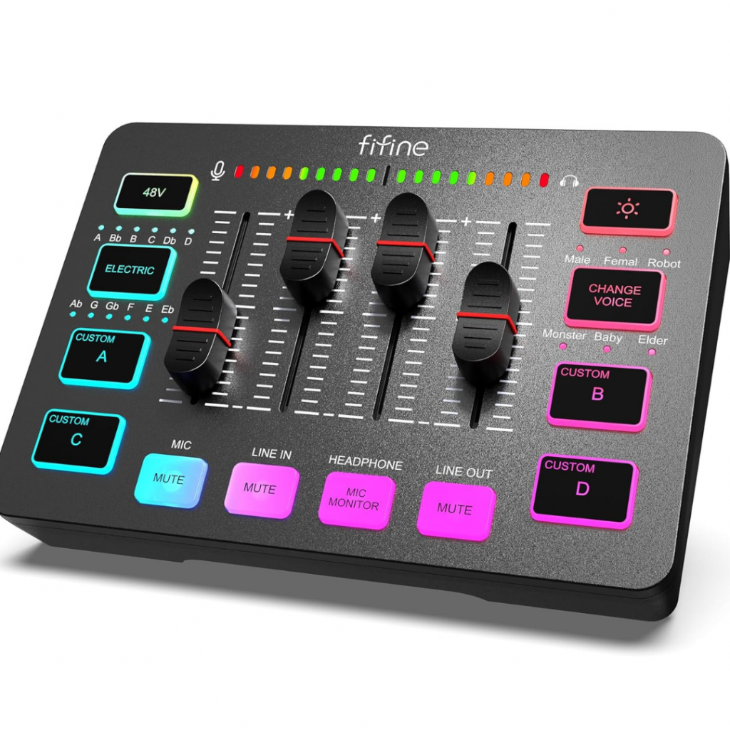 FIFINE Gaming Audio Mixer